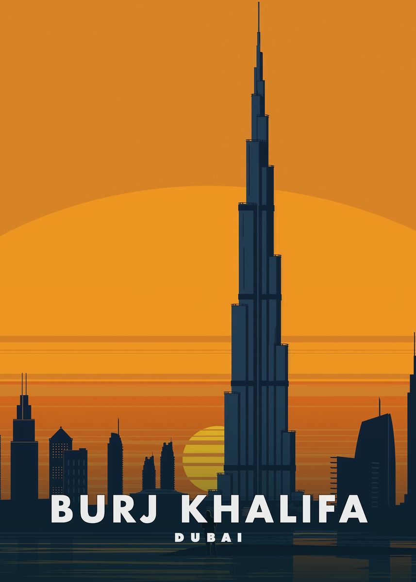 'Burj Khalifa Dubai' Poster, picture, metal print, paint by Pitch ...