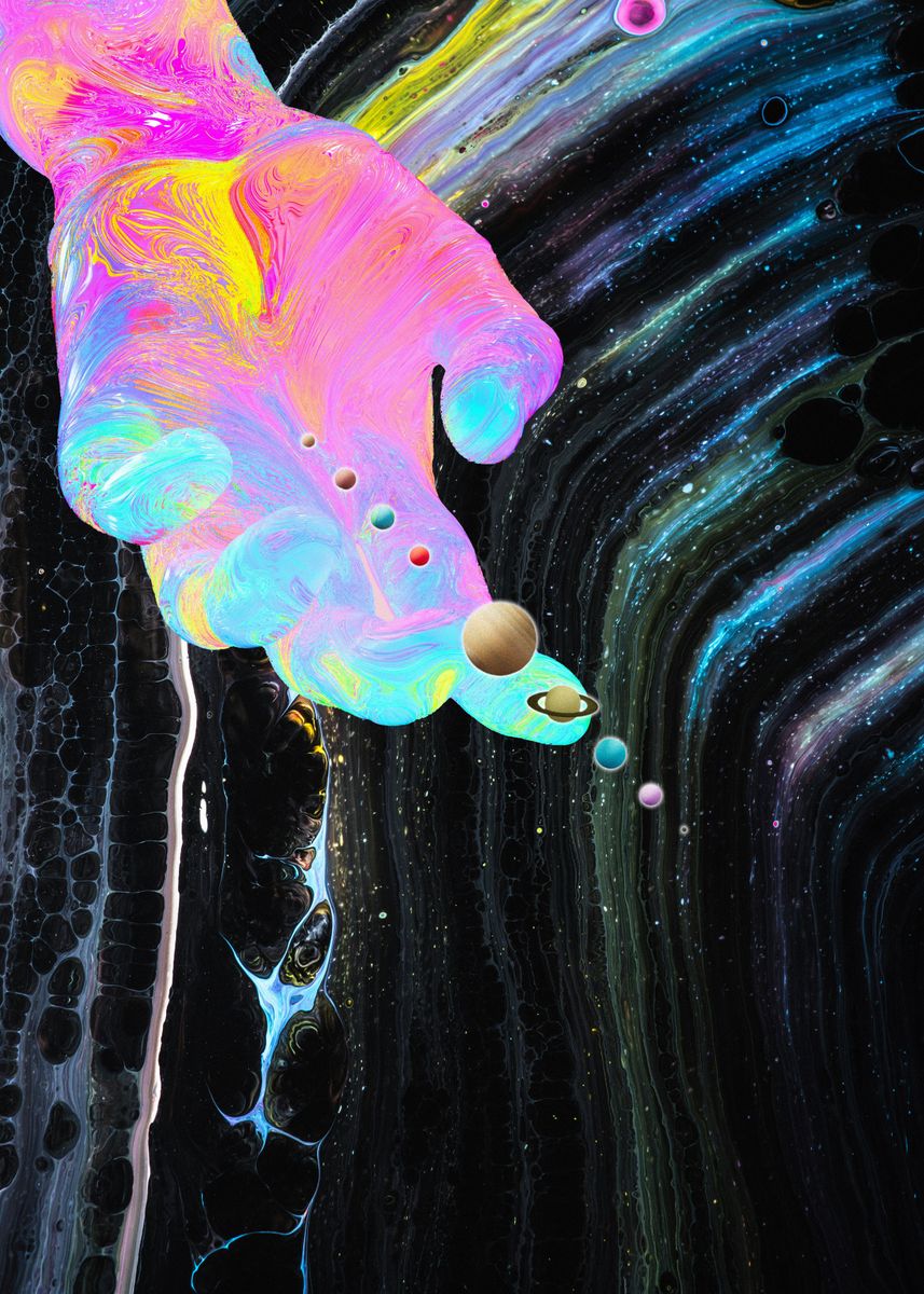 'The Creative Hand' Poster, picture, metal print, paint by Visions of ...