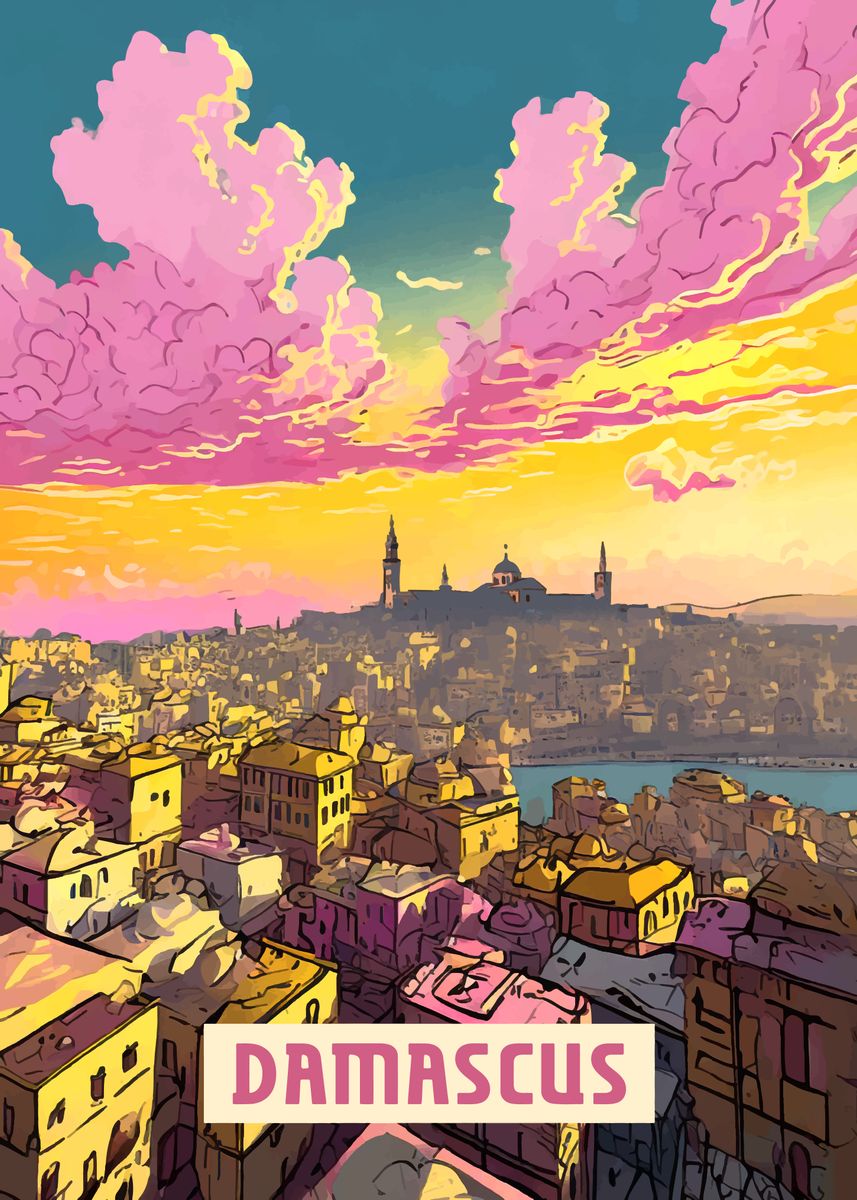 'Damascus' Poster, picture, metal print, paint by Bo Kev | Displate