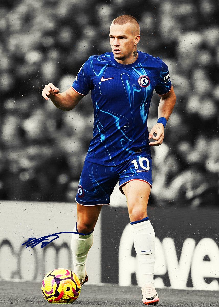 'Mykhailo Mudryk' Poster, picture, metal print, paint by Katy 227 ...