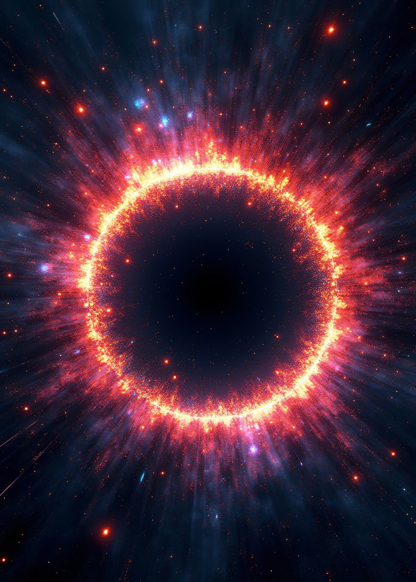 'Cosmic Ring of Fire' Poster, picture, metal print, paint by Isaac ...