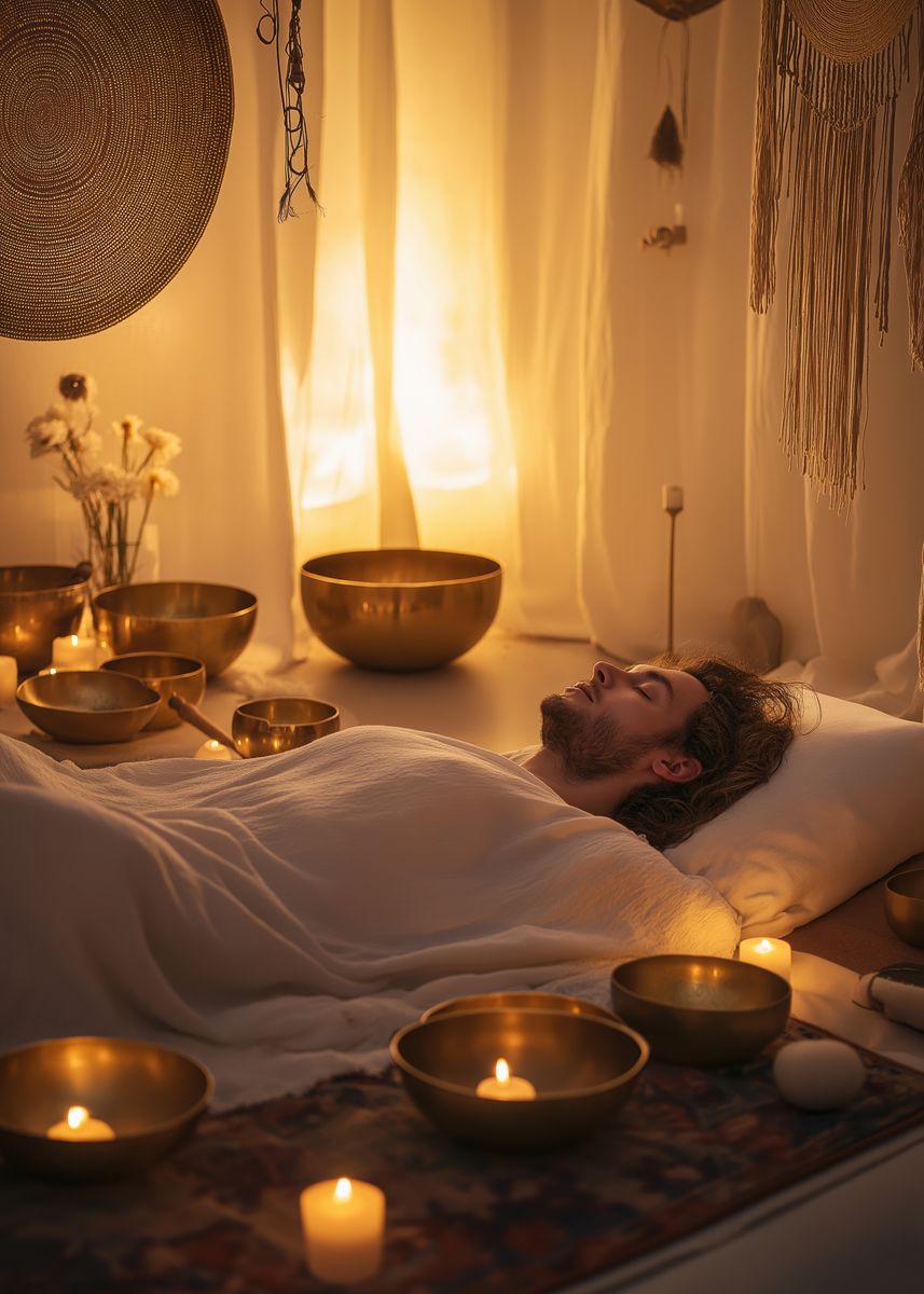 'Sound Healing Ritual' Poster, picture, metal print, paint by Rawbin ...