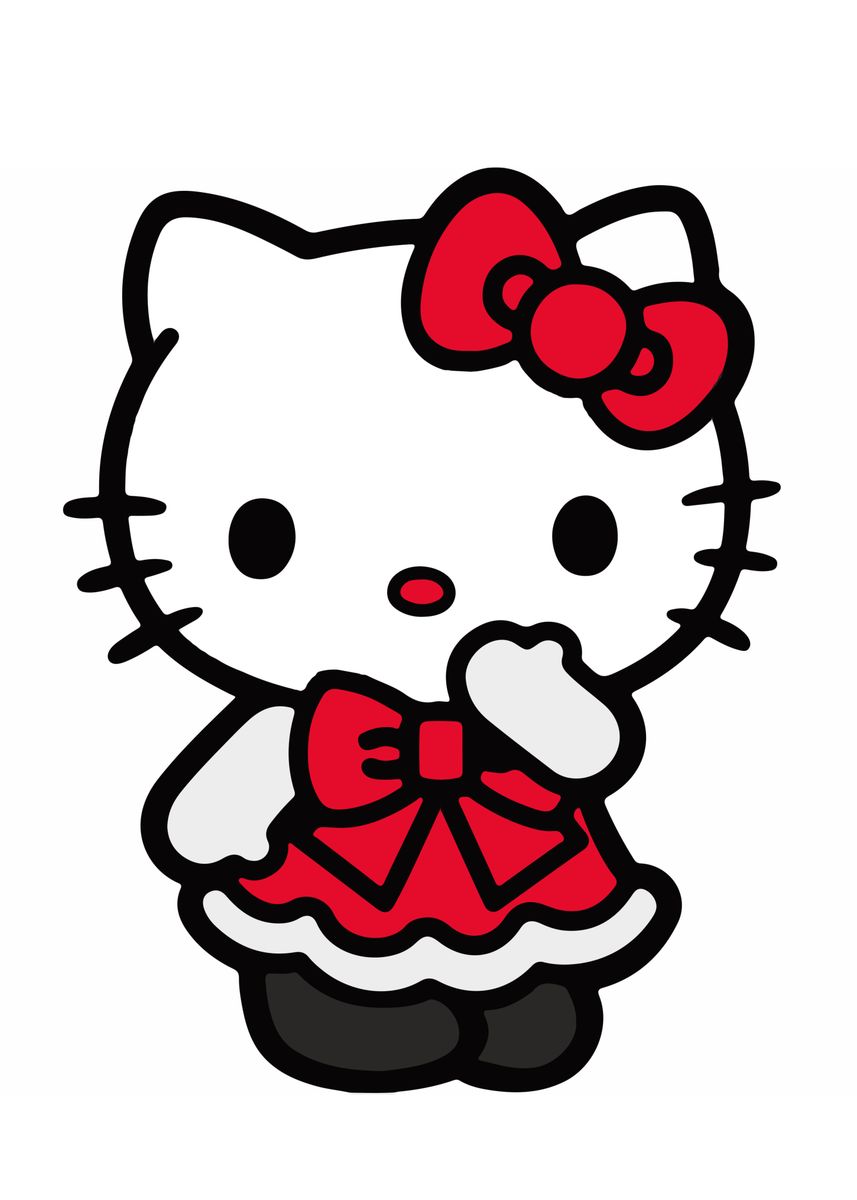 'Hello Kitty Christmas' Poster, picture, metal print, paint by Glade ...