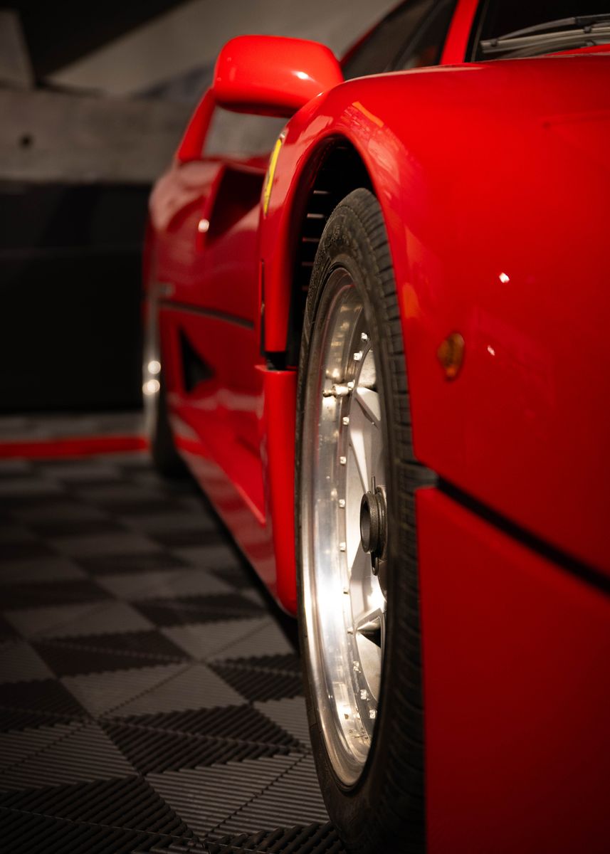 'Ferrari F40 Wheel' Poster, picture, metal print, paint by JCreations ...