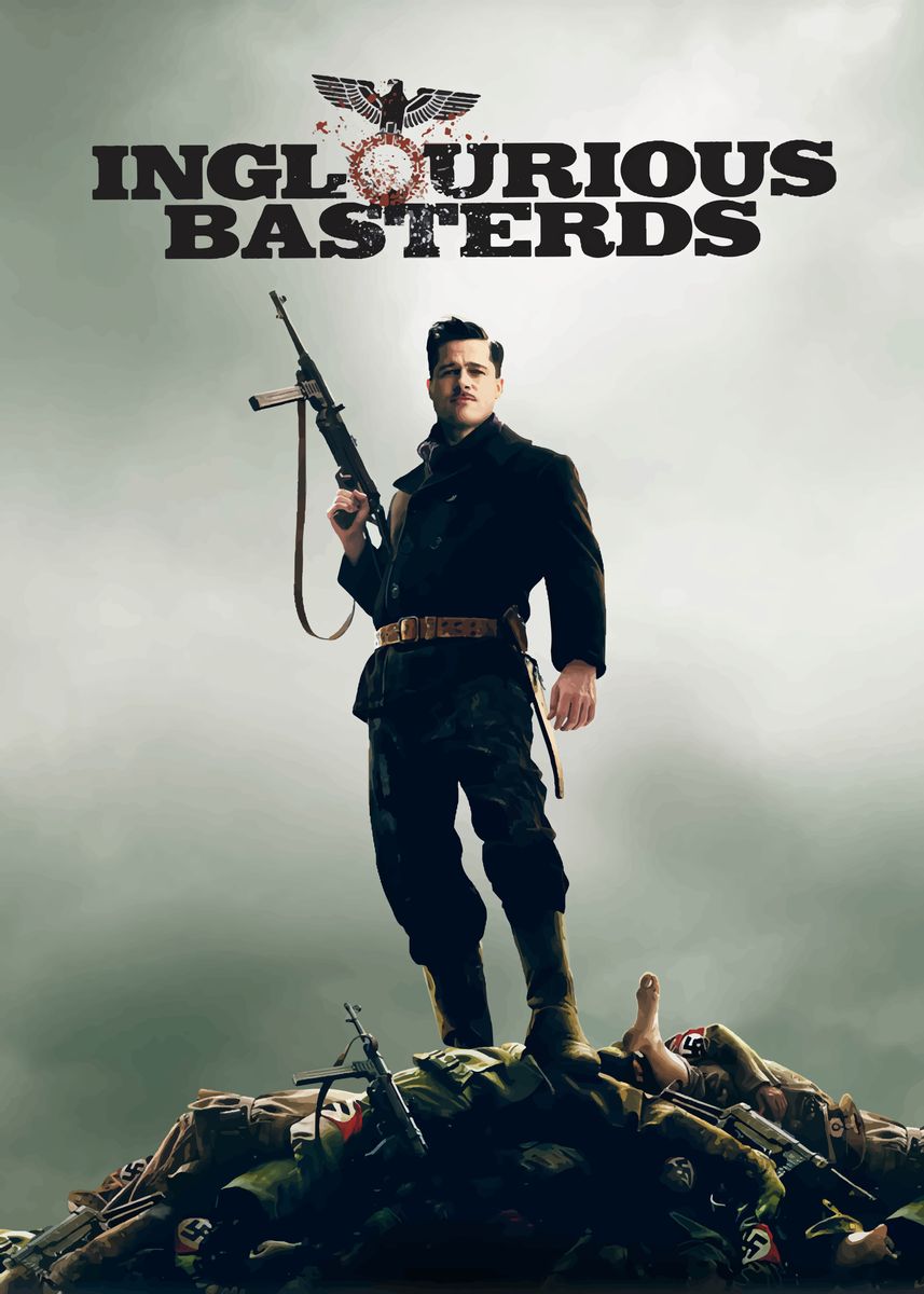 'Inglourious Basterds Movie Poster' Poster, picture, metal print, paint ...