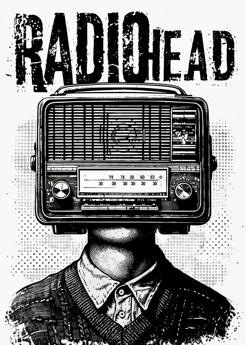 'Radiohead Radio Head' Poster, picture, metal print, paint by Inspirate ...