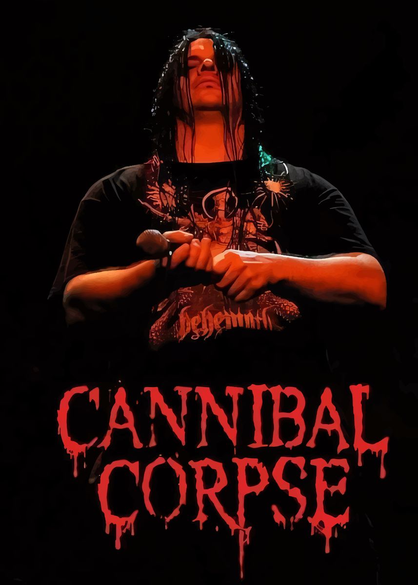 'Cannibal Corpse Band T-Shirt' Poster, picture, metal print, paint by ...