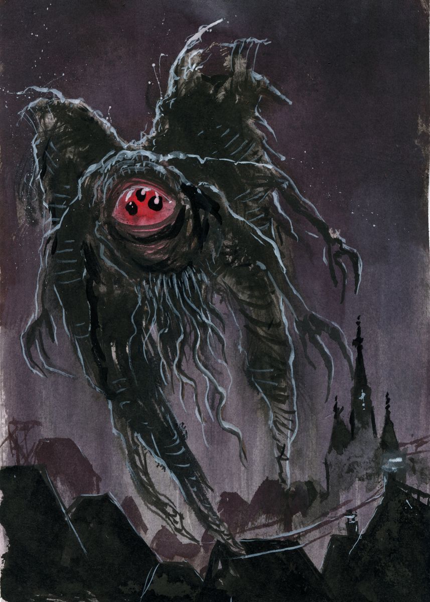 'Nyarlathotep, Haunter of the Dark' Poster, picture, metal print, paint ...