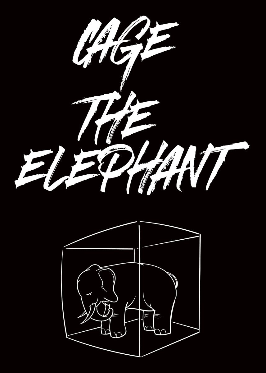 'Cage the Elephant Arctic Monkeys' Poster, picture, metal print, paint ...