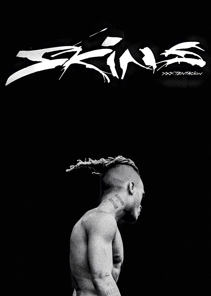 'XXXTentacion Skins Album Cover' Poster, picture, metal print, paint by ...