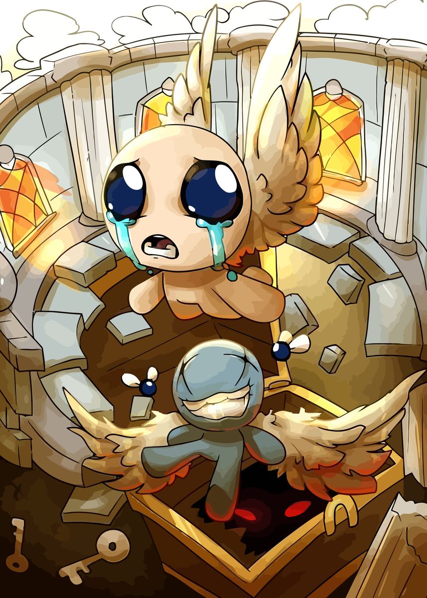 'The Binding of Isaac Angel & Devil' Poster, picture, metal print ...