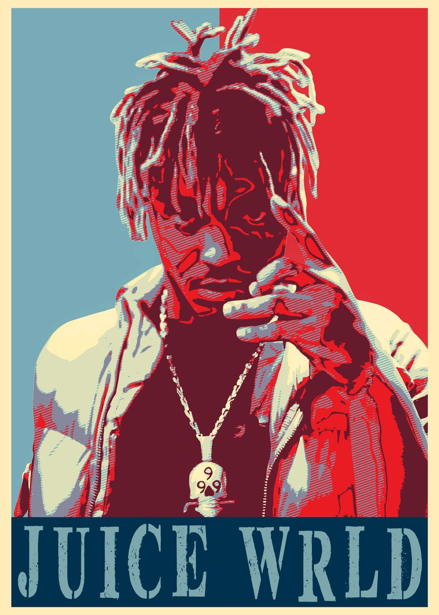 'Juice Wrld Poster' Poster, picture, metal print, paint by ENYA | Displate
