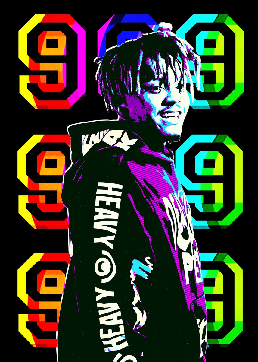 'Juice Wrld 999 Poster' Poster, picture, metal print, paint by dedeart ...