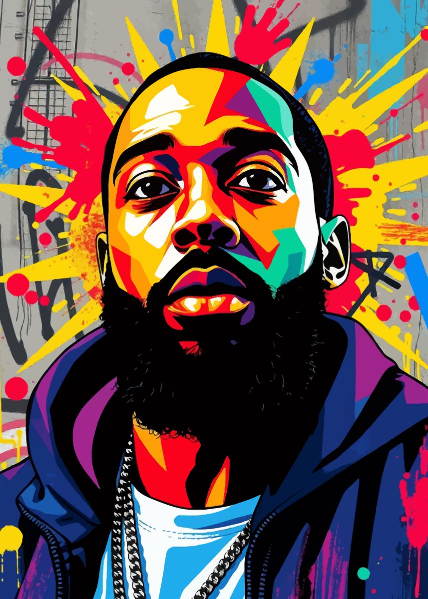 'Iconic Rapper Pop Art ' Poster, picture, metal print, paint by ...