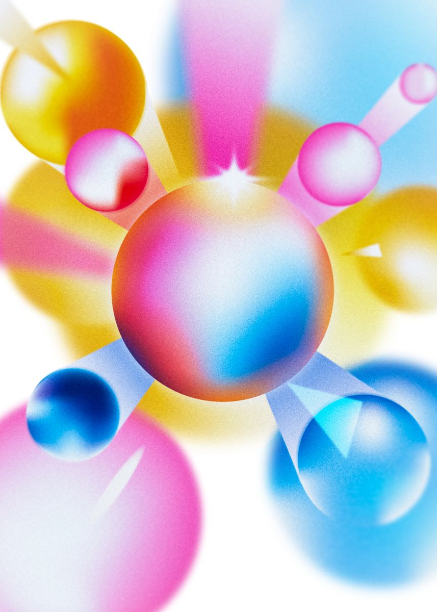 'Abstract Sphere Art' Poster, picture, metal print, paint by Jaymorales ...