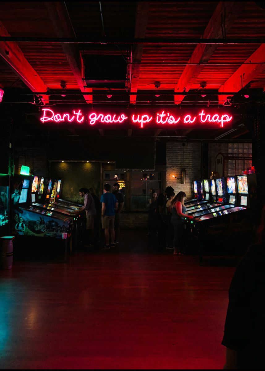 'Funny Pun Don't Grow Up It's A Trap ' Poster, picture, metal print ...