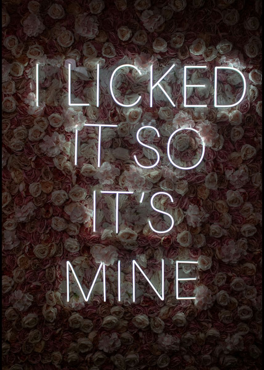 'Funny Saying I Liked It So It's Mine' Poster, picture, metal print ...