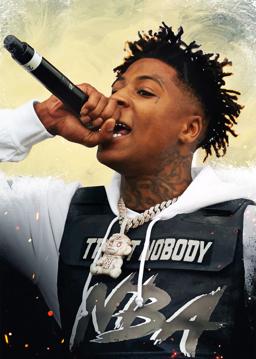 'YoungBoy Never Broke Again' Poster, picture, metal print, paint by ...