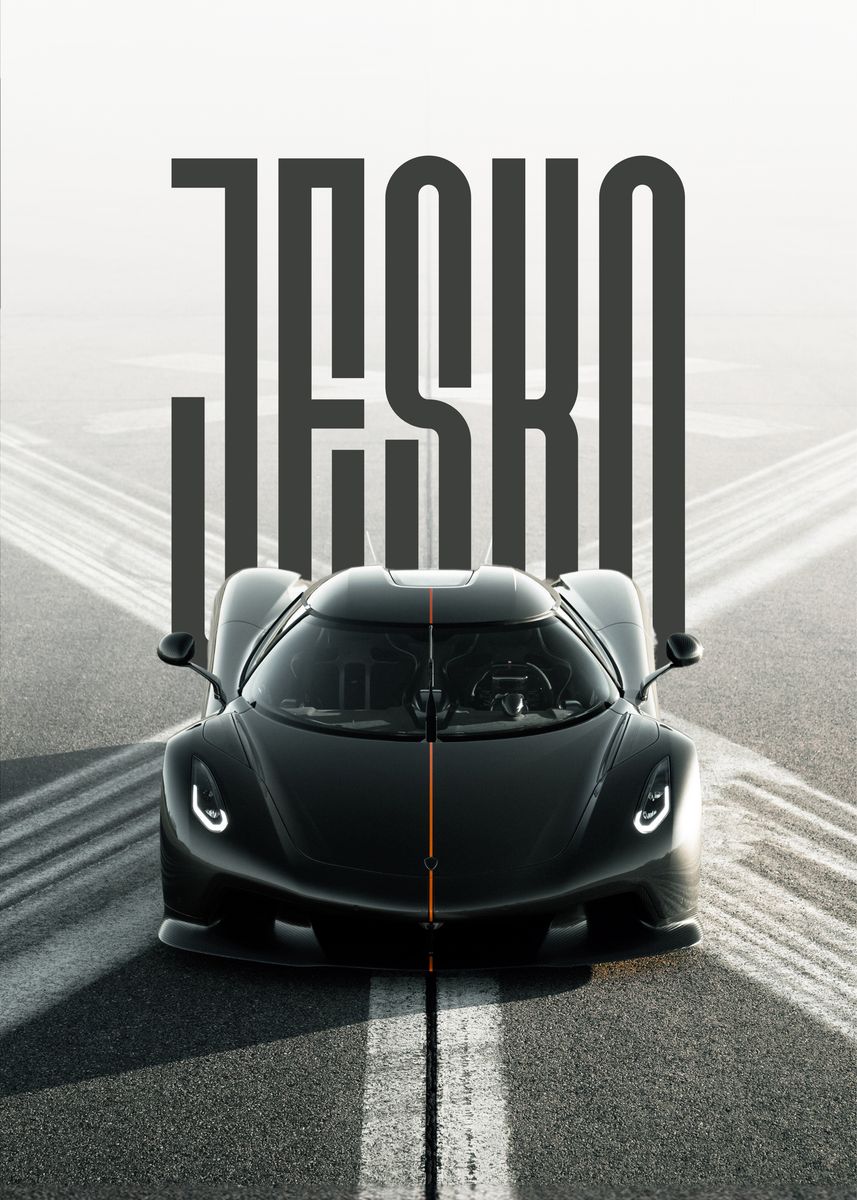 'Jesko Supercar' Poster, picture, metal print, paint by Jakob Krusec ...