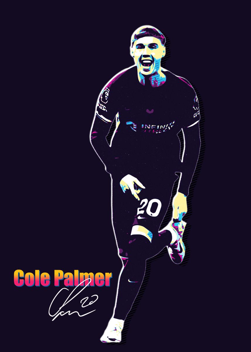 'Cole Palmer Football Art' Poster, picture, metal print, paint by ...