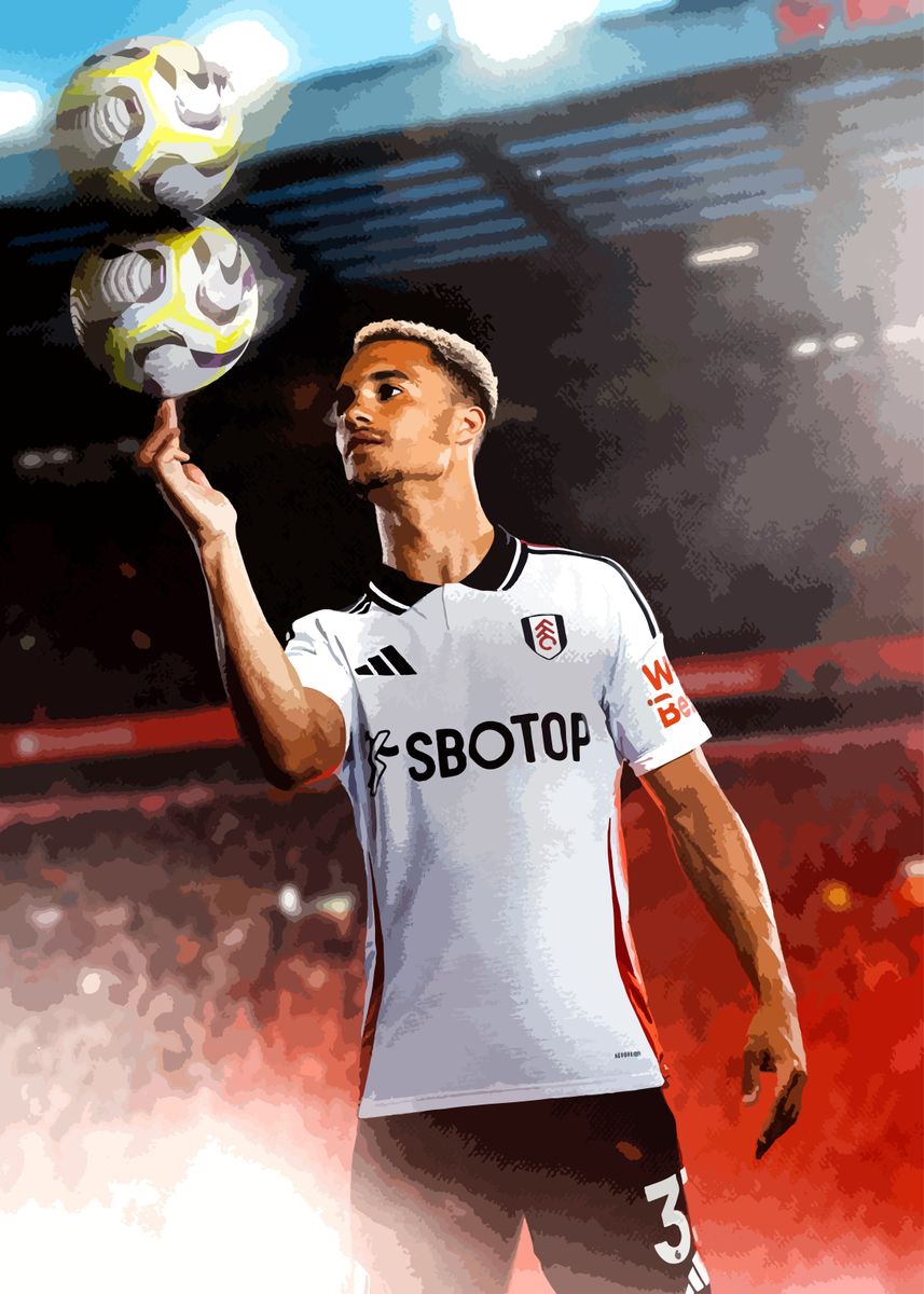 'Antonee Robinson' Poster, picture, metal print, paint by Balint Rag ...