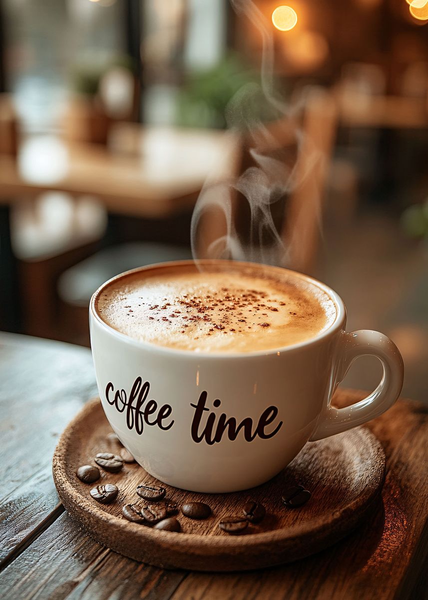 'Coffee Time Mug' Poster, picture, metal print, paint by Stefan Merz ...