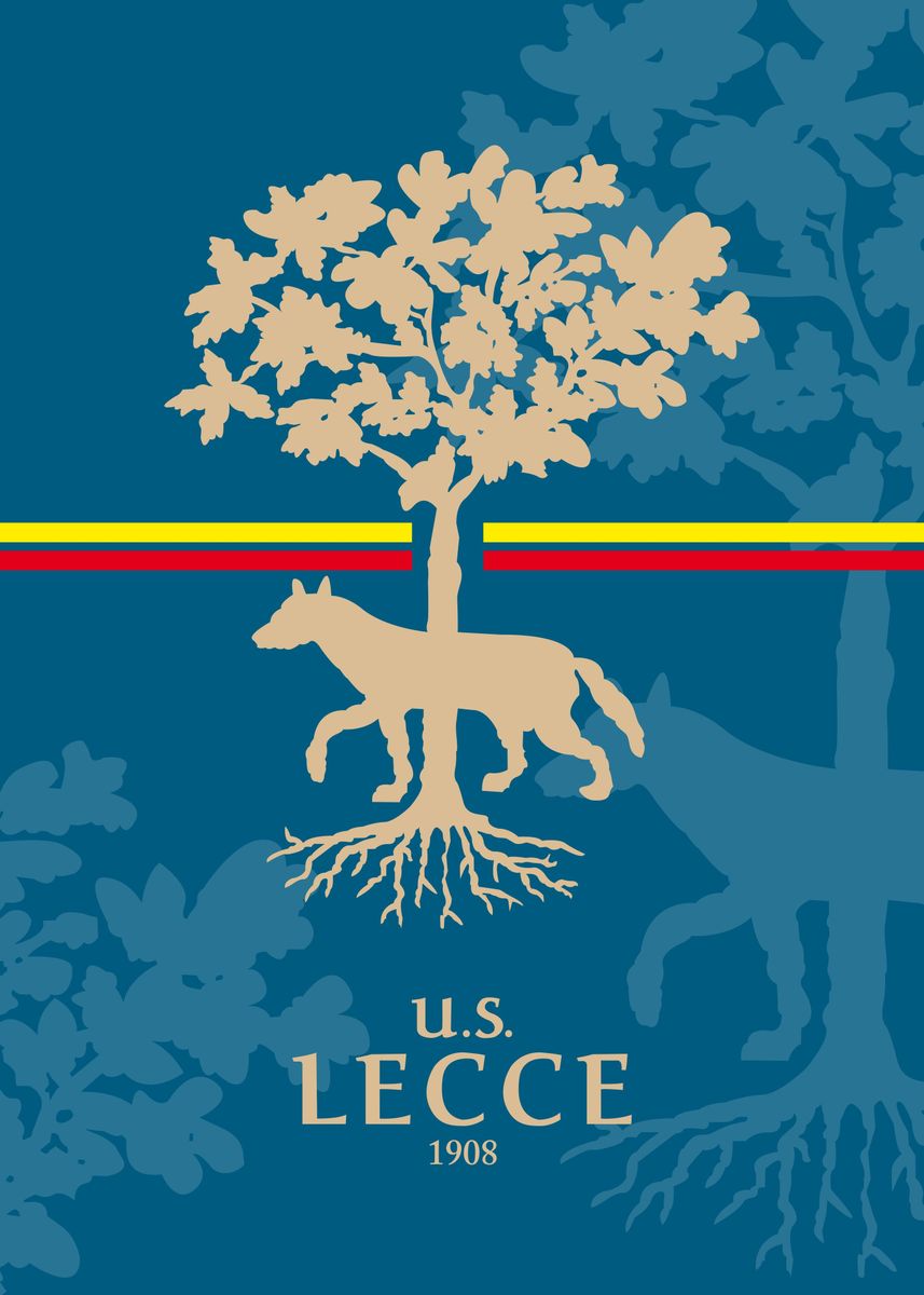 'U.S. Lecce Logo' Poster, picture, metal print, paint by Noph story ...