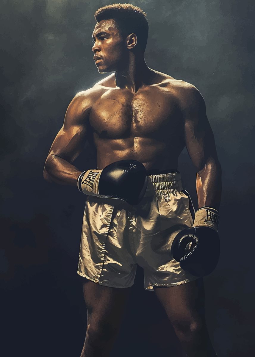 'Muhammad Ali Boxing Poster' Poster, picture, metal print, paint by ...