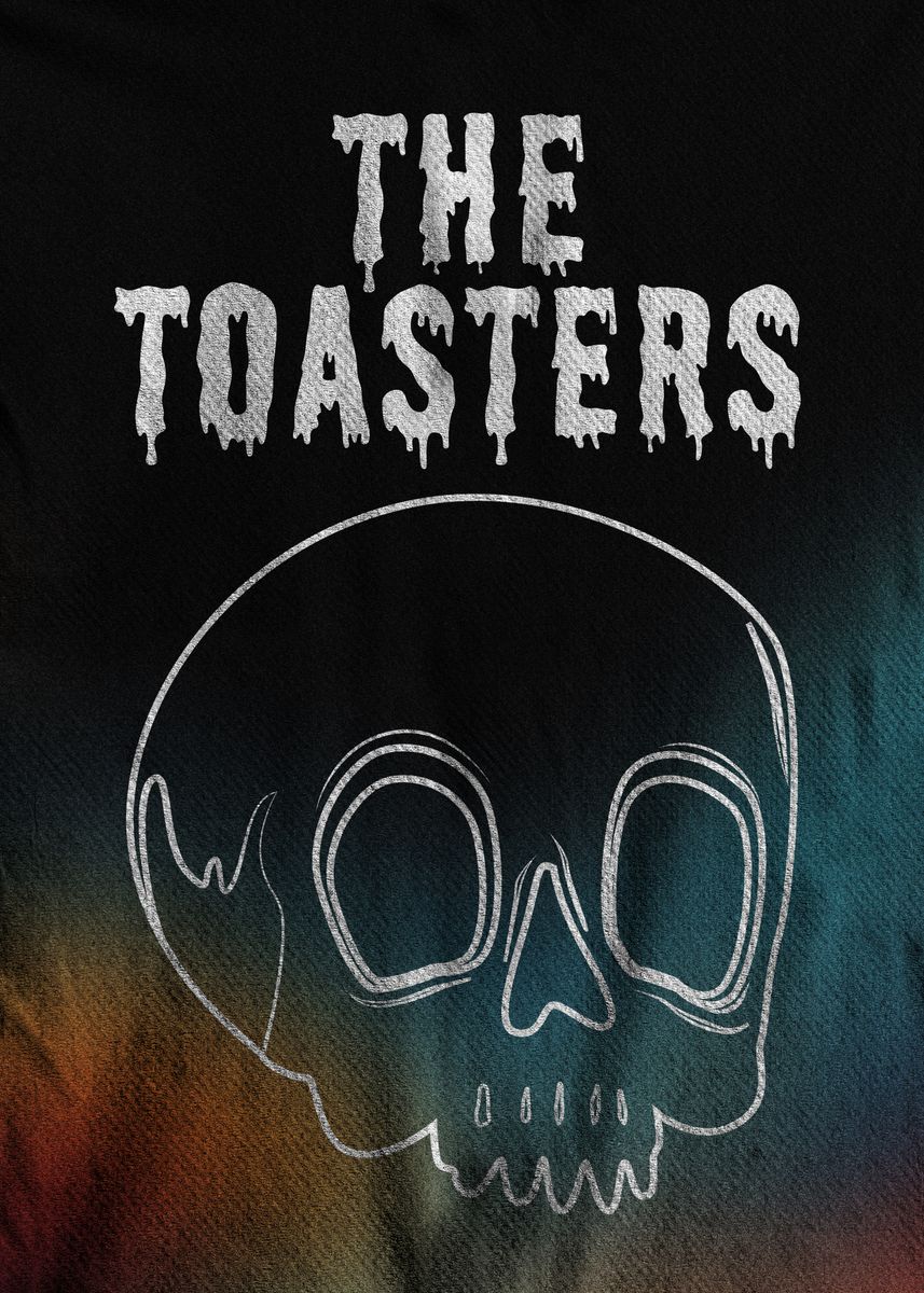 'The Toasters Skull Design' Poster, picture, metal print, paint by ...