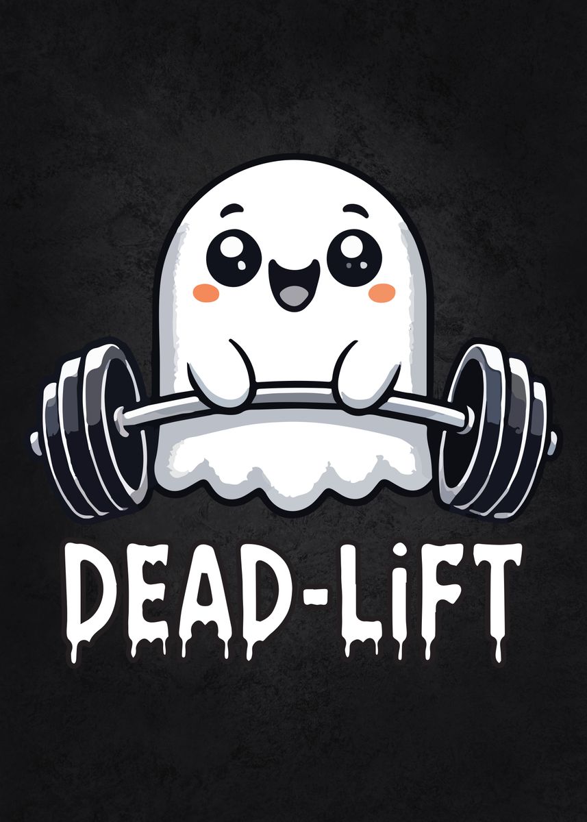 'Ghost Deadlift' Poster, picture, metal print, paint by CHAN | Displate