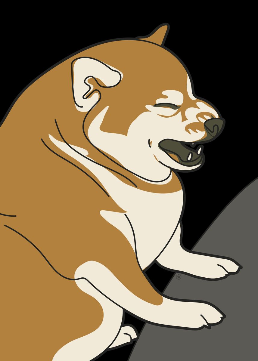 'Doge Meme Dog' Poster, picture, metal print, paint by DNSM | Displate