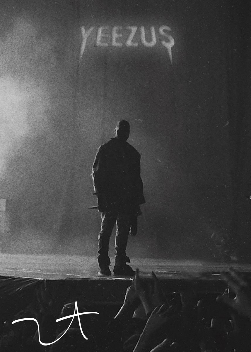 'Kanye West' Poster, picture, metal print, paint by KI RU | Displate