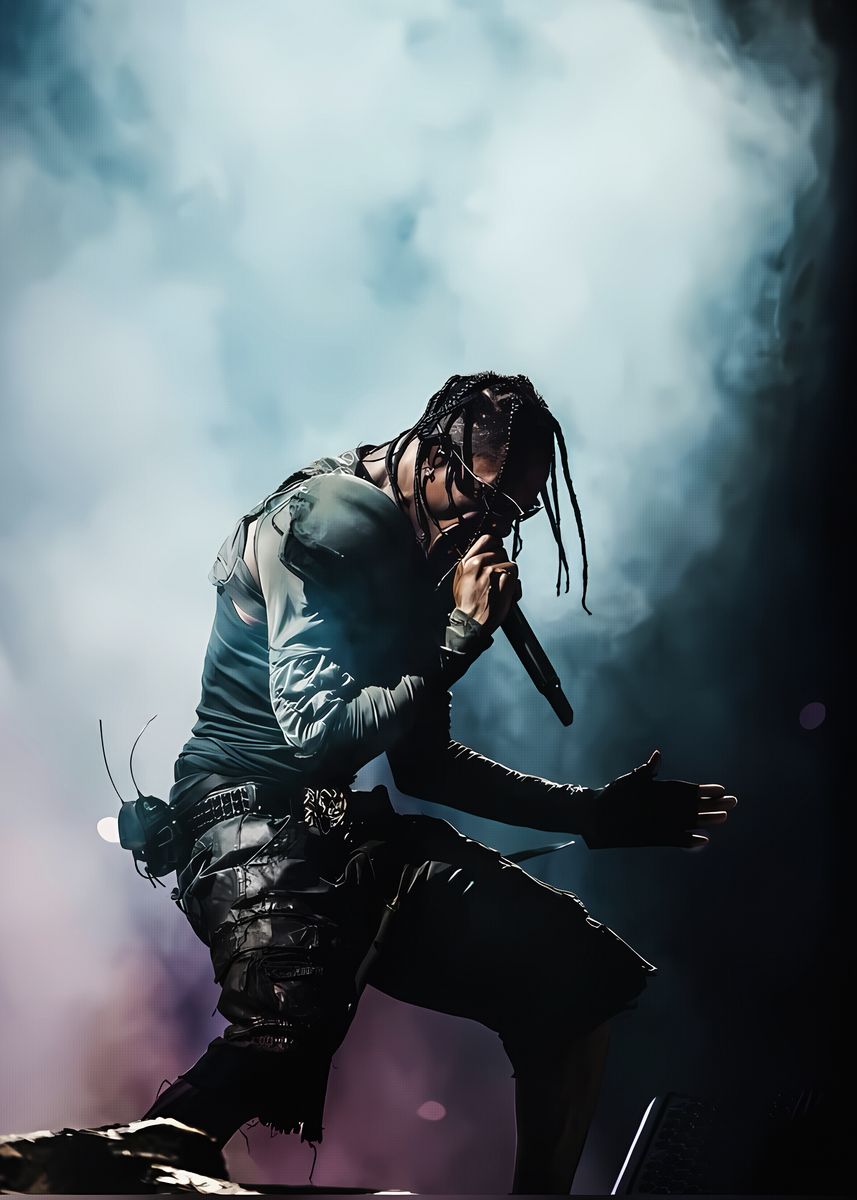 'Travis Scott ' Poster, picture, metal print, paint by Charlotta Reina ...