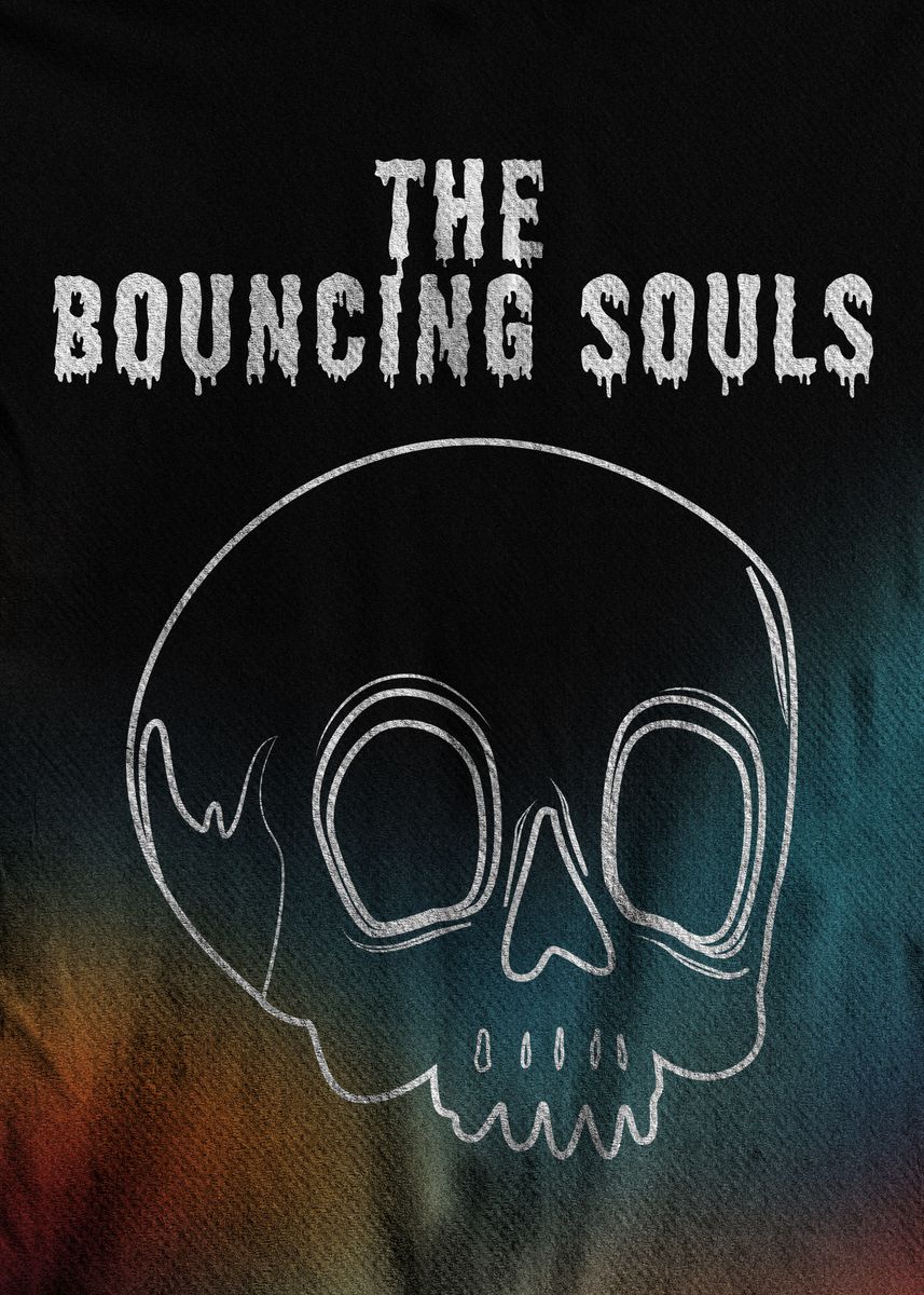 'The Bouncing Souls Skull' Poster, picture, metal print, paint by ...
