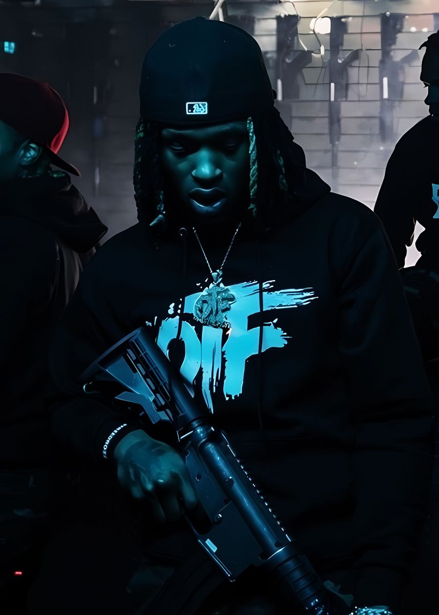 'King Von' Poster, picture, metal print, paint by Charlotta Reina ...