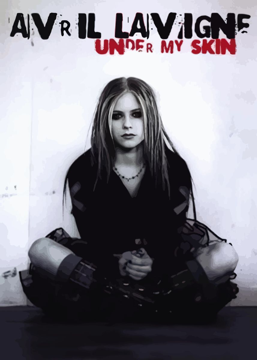 'Avril Lavigne Under My Skin Album Cover' Poster, picture, metal print ...