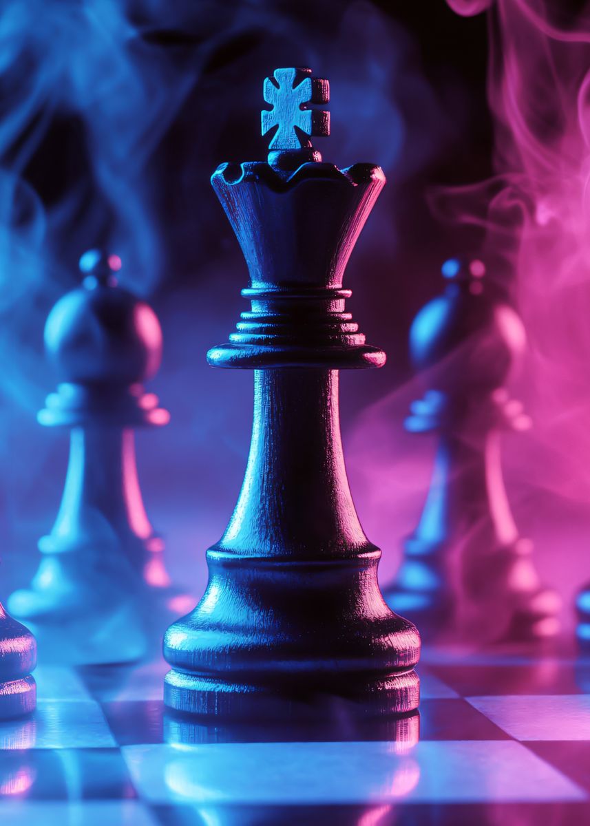 'Chess Queen in Smoke' Poster, picture, metal print, paint by K3xiao ...