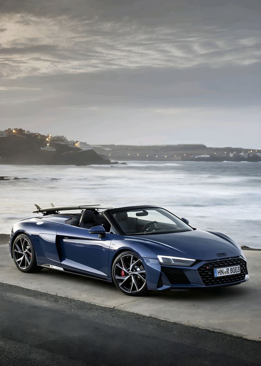 'Audi R8 Spyder' Poster, picture, metal print, paint by Good poster ...