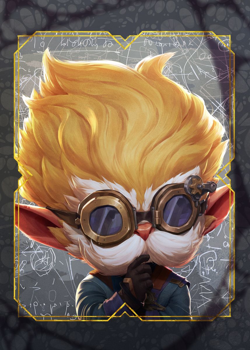 'Professor Heimerdinger' Poster, picture, metal print, paint by Arcane ...