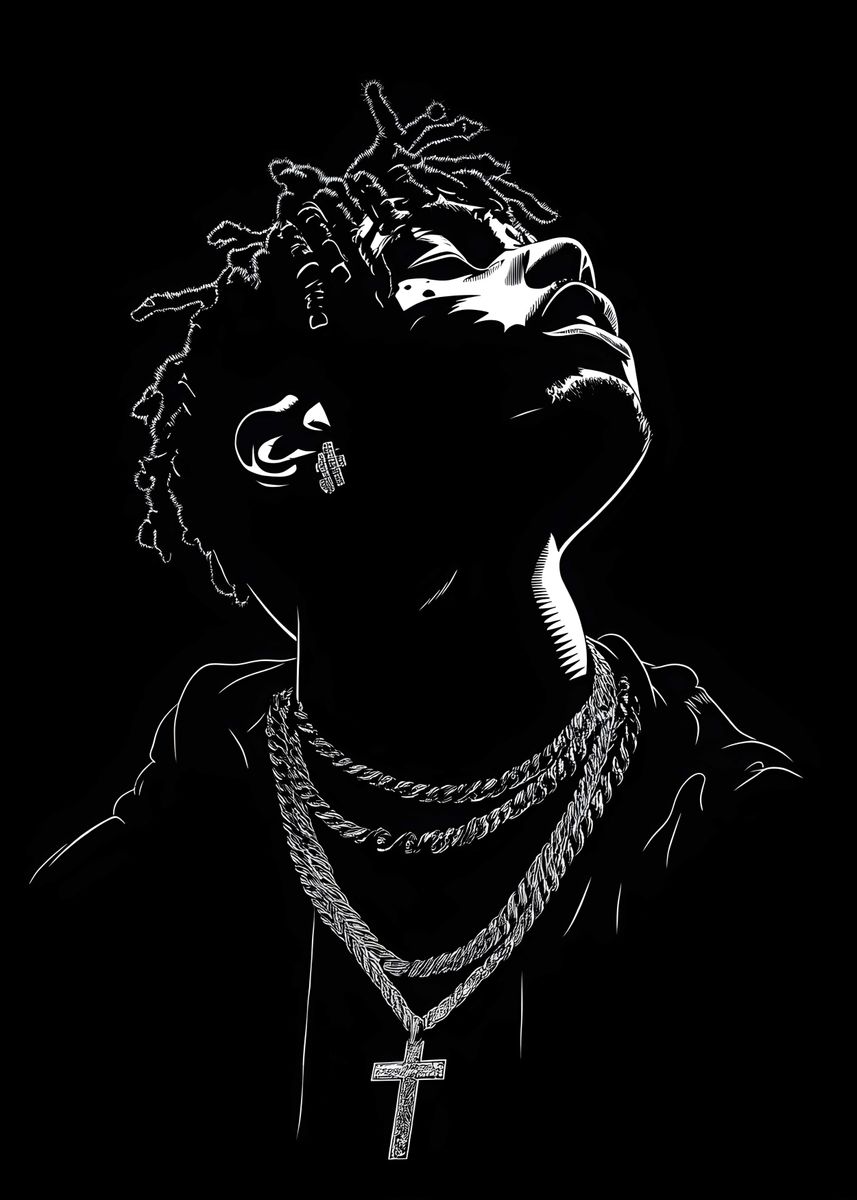'Rapper Legend Lil Baby' Poster, picture, metal print, paint by Reinaa ...