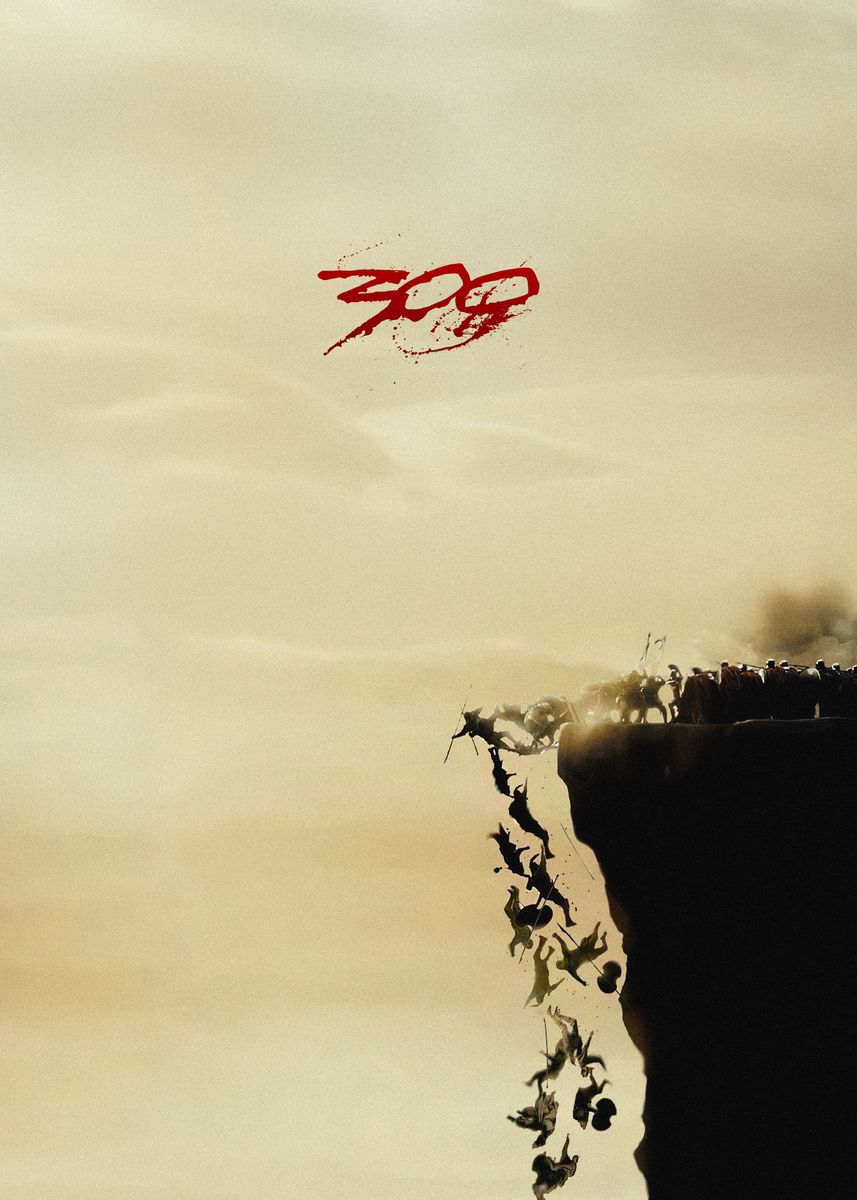 '300 ' Poster, picture, metal print, paint by Nerdworld 1 | Displate
