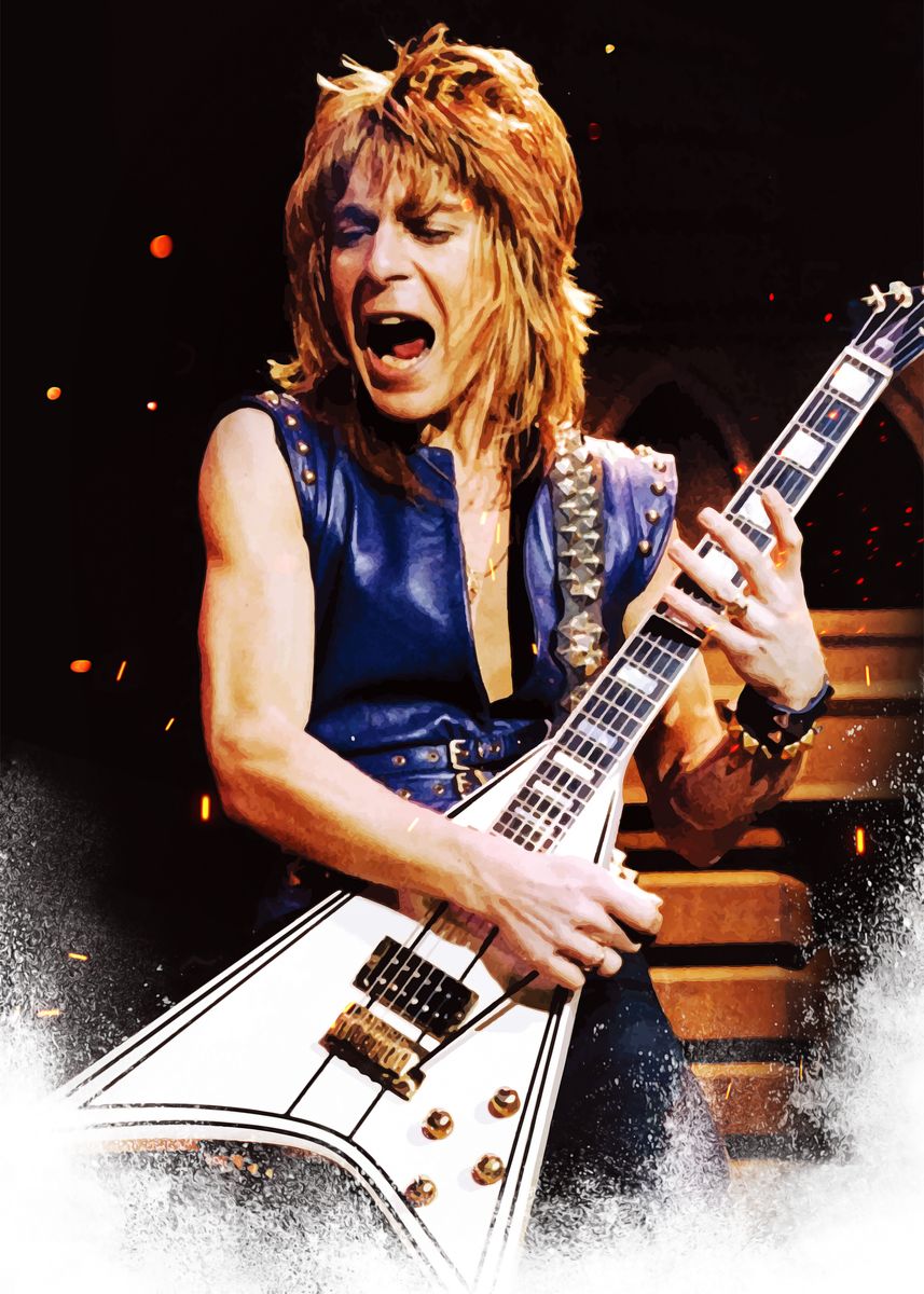 'Randy Rhoads' Poster, picture, metal print, paint by Micho Abstract ...