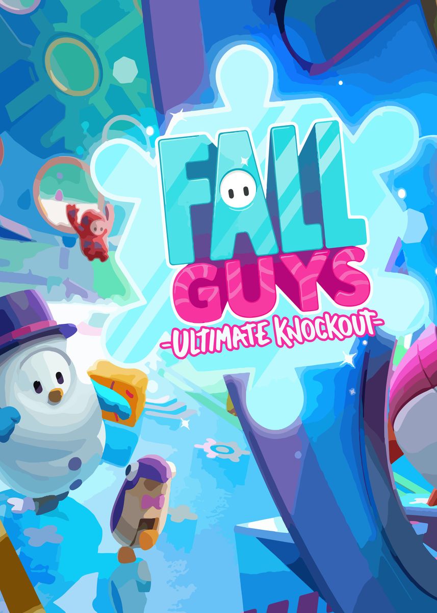 'Fall Guys Ultimate Knockout' Poster, picture, metal print, paint by ...