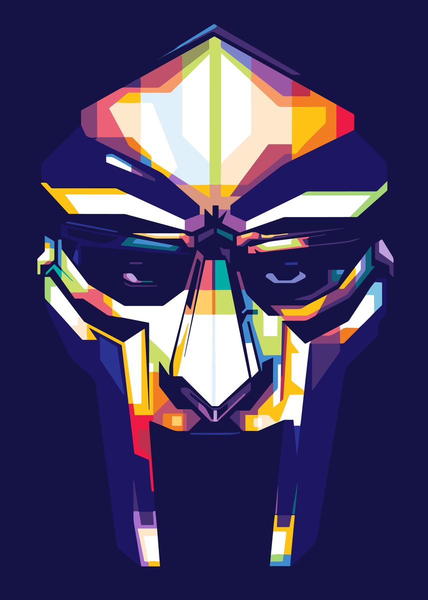 'MF DOOM Pop Art' Poster, picture, metal print, paint by VisionPrint ...