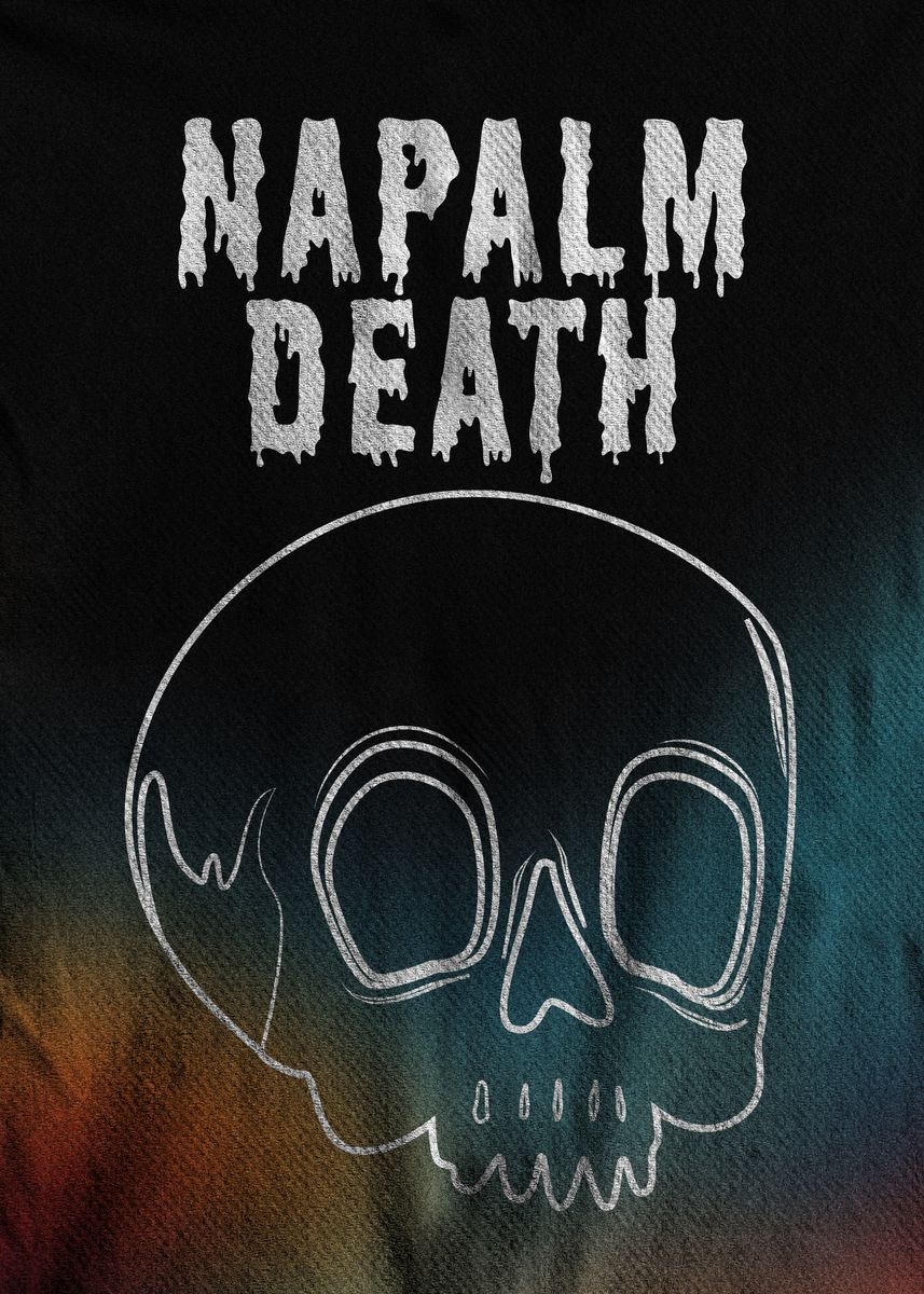 'Napalm Death Skull' Poster, picture, metal print, paint by Glengs ...