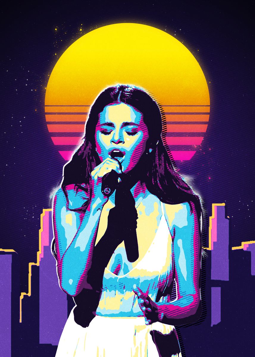 'Selena Gomez ' Poster, picture, metal print, paint by Rose Art | Displate