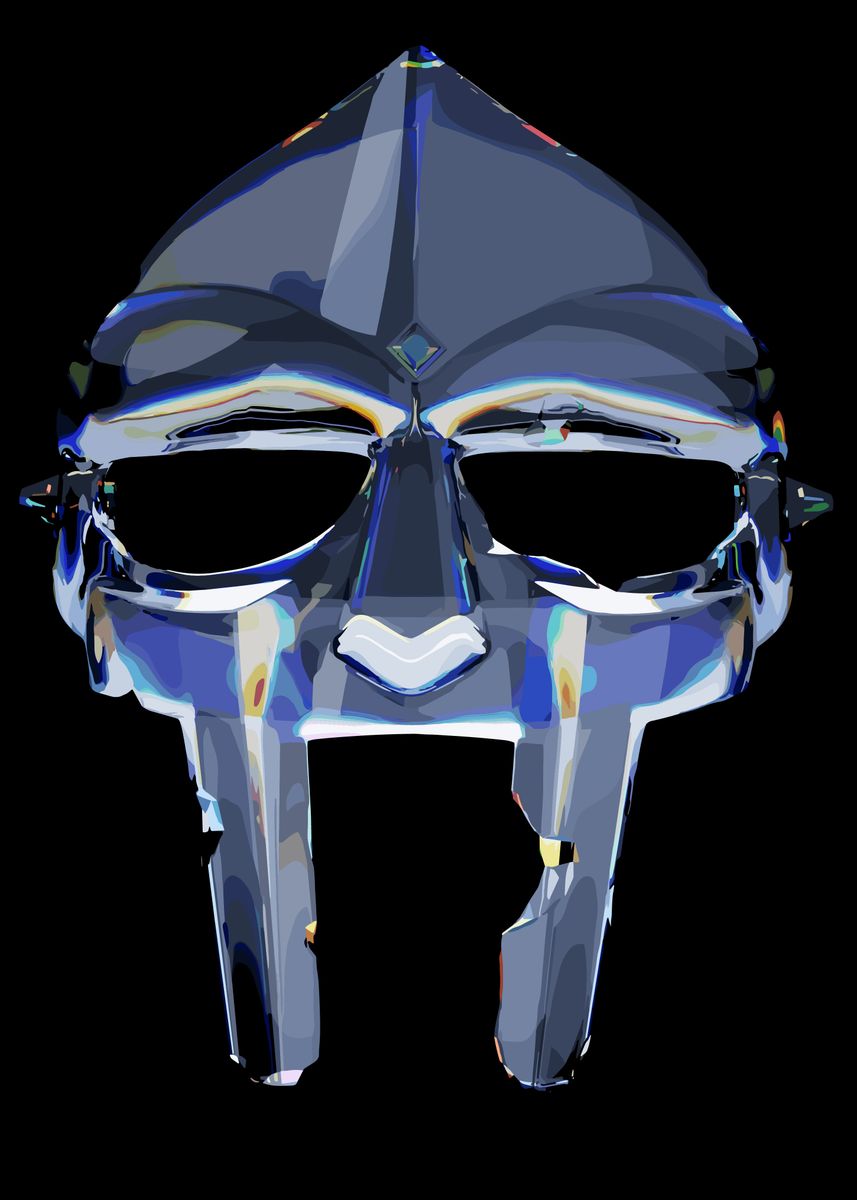 'MF Doom Mask' Poster, picture, metal print, paint by VisionPrint ...