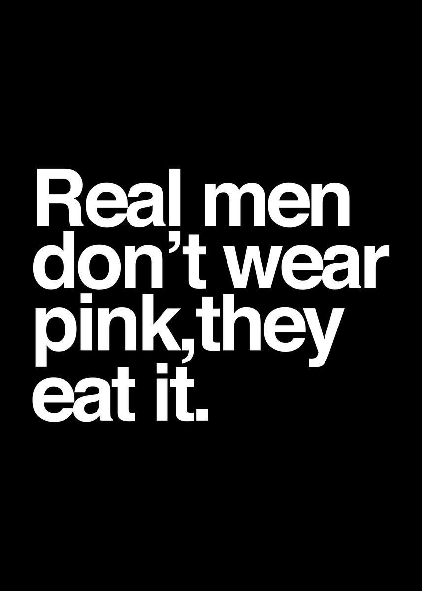 'Real Men Eat Pink Inspirational Motivational Stoicism Stoic Man ...