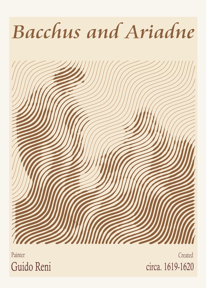 'Bacchus and Ariadne by Guido Reni (circa 1619-1620)' Poster, picture ...