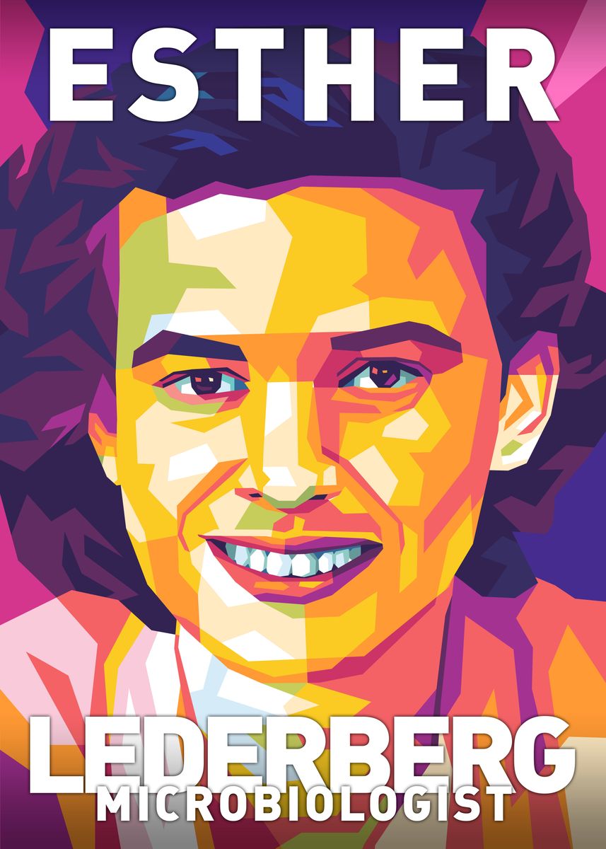 'Esther Lederberg' Poster, picture, metal print, paint by Shecience ...